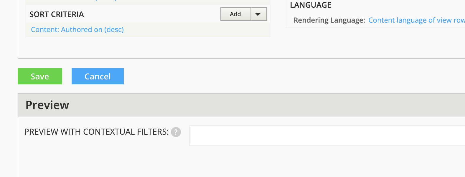 In view save and cancel button have issues (spacing and overlapping) [#3418818] | Drupal.org